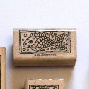 Art | Stampin Up Set Of 7 Rubber And Wood Seal Life Ocean Marine Stamps ...